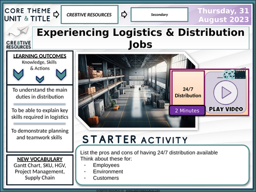 LMI - Logistics, Transportation & Distribution | Teaching Resources