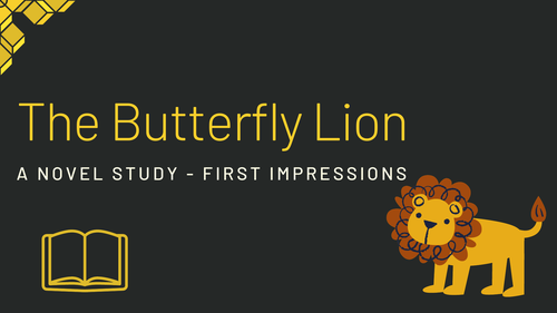 The Butterfly Lion - Prediction activity and Chapter 1 activity ...