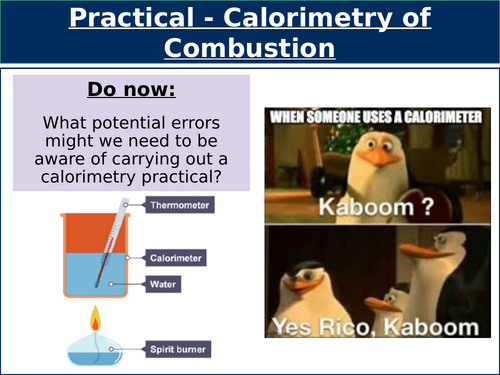Reactivity 1.1 - Measuring enthalpy changes. New 2025 Syllabus Full ...