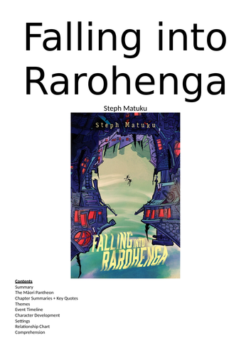 'Falling into Rarohenga' Study Booklet | Teaching Resources
