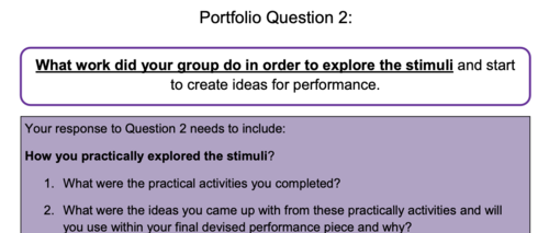 Edexcel GCSE Drama Component 1 Booklet - How to devise and portfolio ...