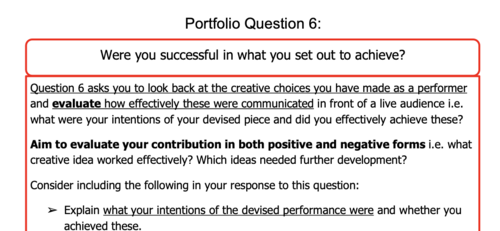 Edexcel GCSE Drama Component 1 Booklet - How to devise and portfolio ...