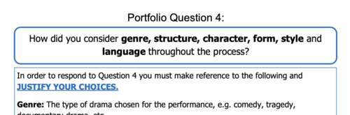 Edexcel GCSE Drama Component 1 Booklet - How to devise and portfolio ...