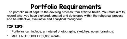 Edexcel GCSE Drama Component 1 Booklet - How to devise and portfolio ...