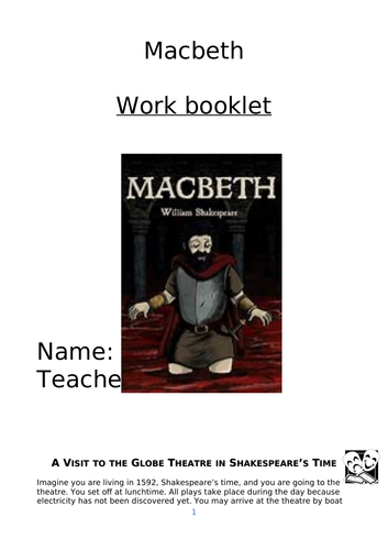 Macbeth / Year 7 / 28 lessons / All resources | Teaching Resources