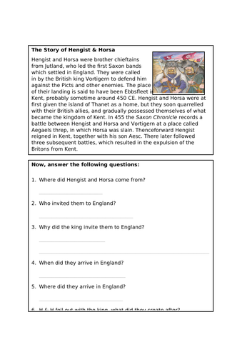 Anglo Saxon England | Teaching Resources