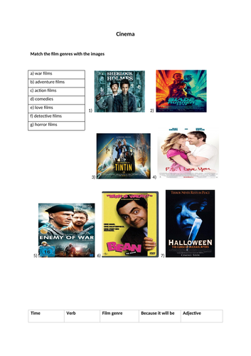 ESL GCSE - Cinema | Teaching Resources