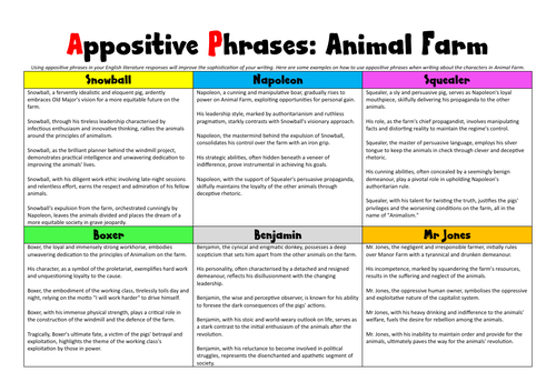 Appositive Phrases for GCSE English literature | Teaching Resources