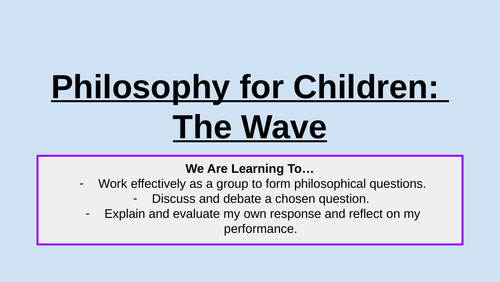Year 7 P4C Lesson 4 | Teaching Resources Year 7 P4C Lesson 4 | Teaching Resources