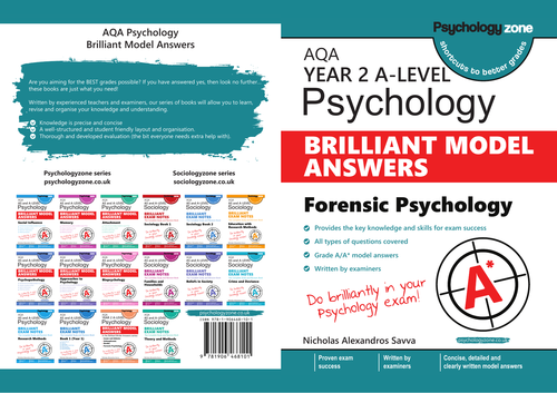 AQA A level Psychology : BRILLIANT MODEL ANSWERS: Forensic Psychology ...