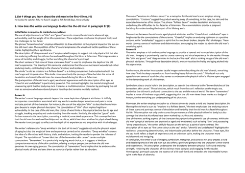 AQA Language Paper 1 November 2022 Model Answers | Teaching Resources