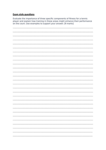 Health and wellbeing IGCSE PE Physical Education | Teaching Resources