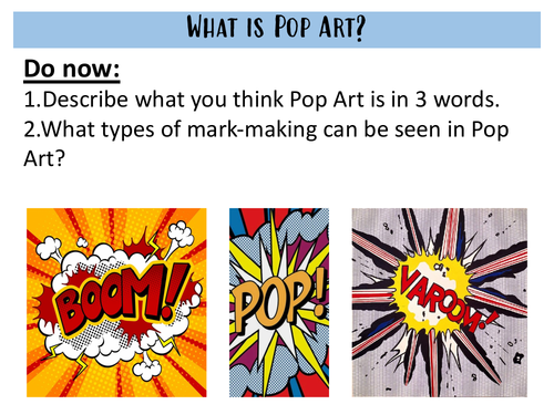 Pop Art Basics Lesson Powerpoint | Teaching Resources