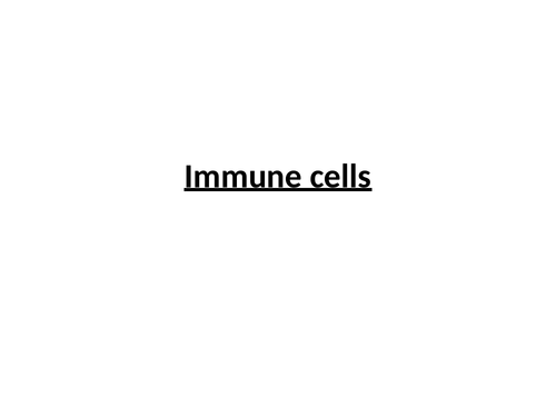 Cell recognition and the immune system - A LEVEL BIOLOGY | Teaching ...