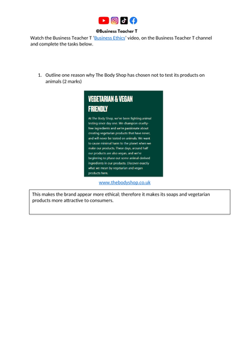 Business Ethics | Teaching Resources