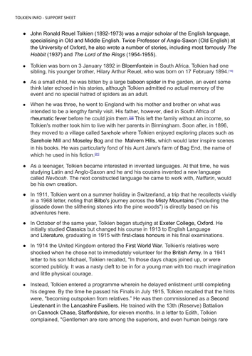 The Hobbit - Context | Teaching Resources