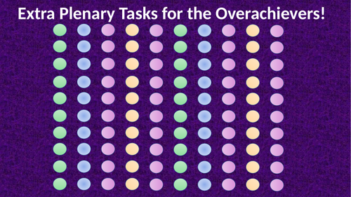 Interactive Extra Plenary Tasks / Extension Tasks / Self-Assessment ...