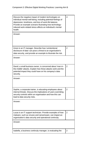 DIT Component 3: Effective Digital Working Practices 2024: 120 Exam ...