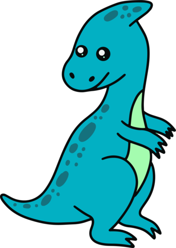 Cute Dinosaur Clipart- 30 clip arts - With Colors and Black and White ...
