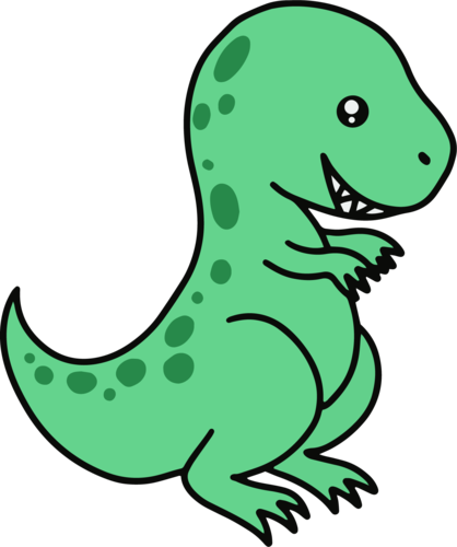 Cute Dinosaur Clipart- 30 clip arts - With Colors and Black and White ...