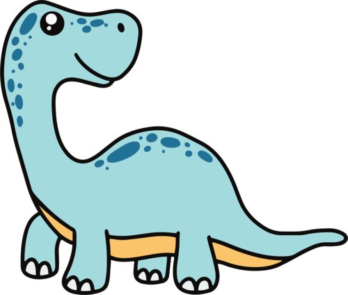 Cute Dinosaur Clipart- 30 clip arts - With Colors and Black and White ...