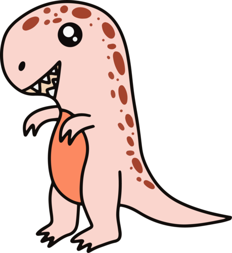 Cute Dinosaur Clipart- 30 clip arts - With Colors and Black and White ...