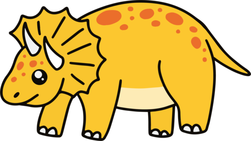 Cute Dinosaur Clipart- 30 clip arts - With Colors and Black and White ...