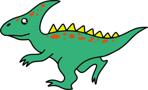 Cute Dinosaur Clipart- 30 clip arts - With Colors and Black and White ...