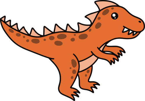 Cute Dinosaur Clipart- 30 clip arts - With Colors and Black and White ...