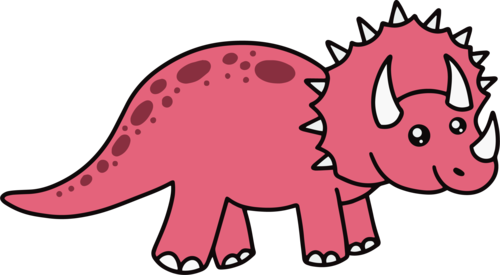 Cute Dinosaur Clipart- 30 clip arts - With Colors and Black and White ...