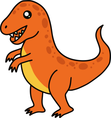 Cute Dinosaur Clipart- 30 clip arts - With Colors and Black and White ...