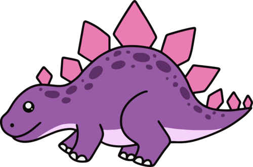 Cute Dinosaur Clipart- 30 clip arts - With Colors and Black and White ...