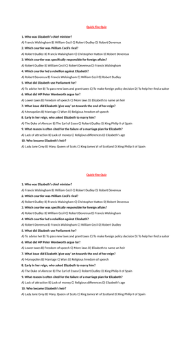 Historic Environment, 2026: The Elizabethan 'Golden Age' | Teaching ...
