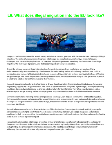 Europe Migration | Teaching Resources