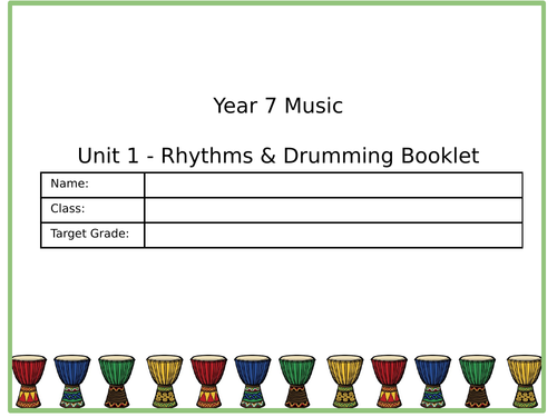 Year 7 Music - African Drumming | Teaching Resources