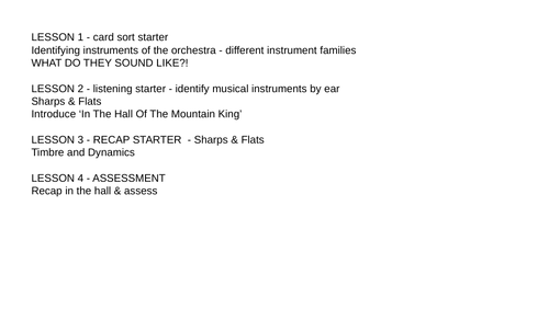 Year 7 Music - Instruments of the Orchestra | Teaching Resources