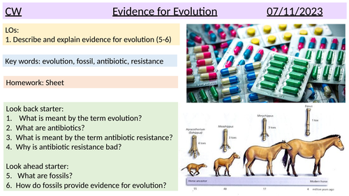 Evidence for evolution | Teaching Resources