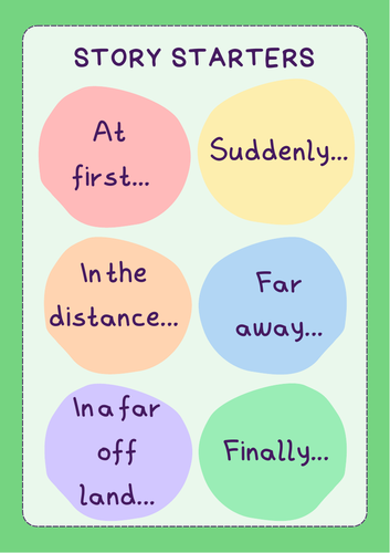 Complete Word Bank (Adjectives, Adverbs, Conjunctions, Verbs and Story ...