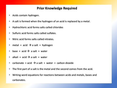 Reaction of Acids With Metals, Bases and Carbonates Find the Pair Game ...