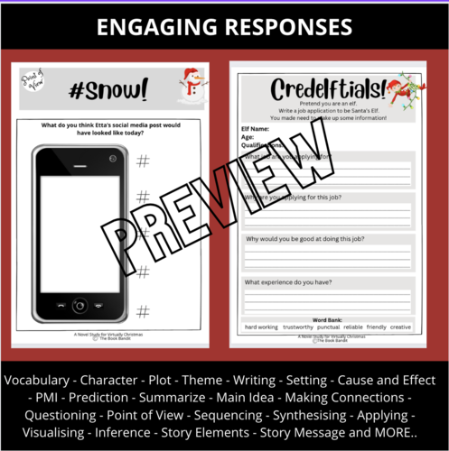 VIRTUALLY CHRISTMAS by David Baddiel NOVEL STUDY and Book Companion ...