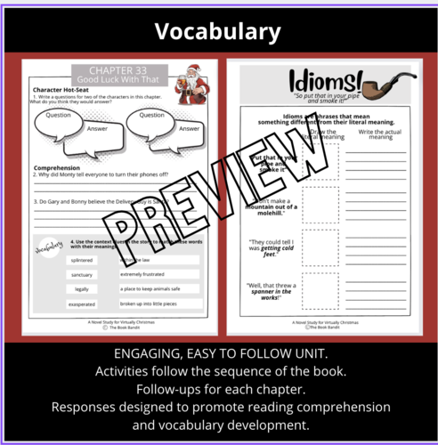 VIRTUALLY CHRISTMAS by David Baddiel NOVEL STUDY and Book Companion ...