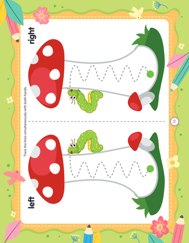 NeuroTracing Exercise Book #1. Two-handed Drawing. Interhemispheric ...