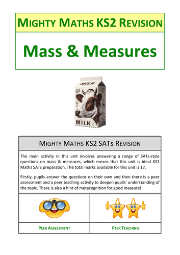 Mighty Maths KS2 SATs Mass & Measures Revision | Teaching Resources