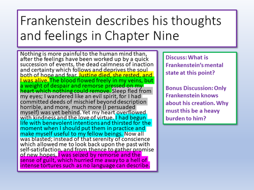 Frankenstein Character | Teaching Resources