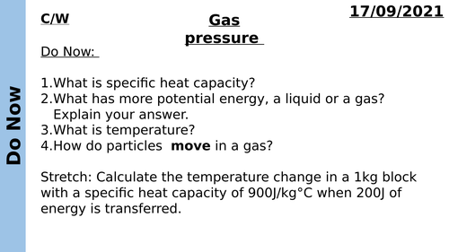 Gas pressure | Teaching Resources