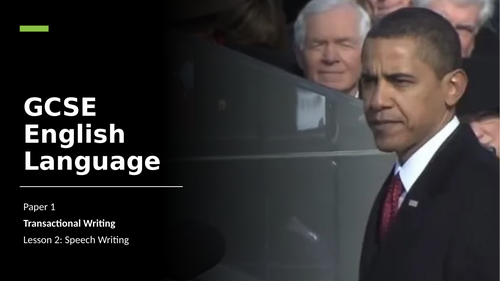 Edexcel 2.0 - Transactional Writing - Speech Writing | Teaching Resources