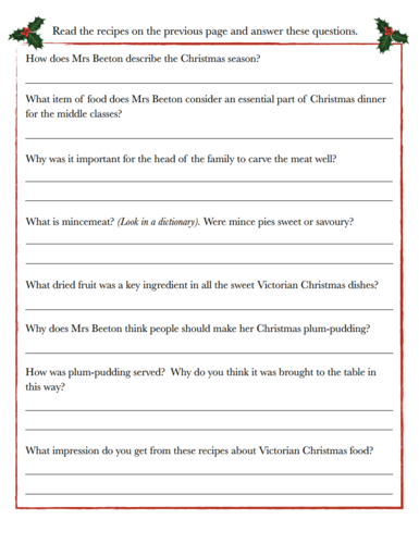 Looking Back - A Victorian Christmas - Age 8-12 | Teaching Resources
