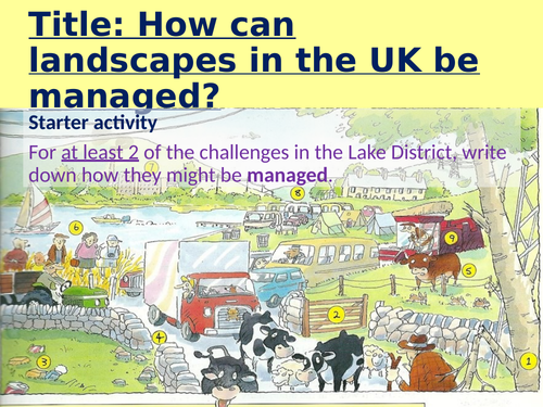 WJEC GCSE Theme 1: L4: Landscapes and Physical Processes – Management ...