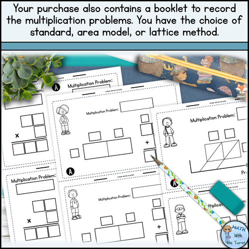 Multi-Digit Multiplication Task Cards | 2-Digit by 1-Digit | Teaching ...