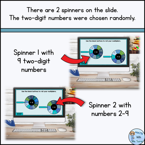 Multi-Digit Multiplication Spinners for PowerPoint™ | 2by1 | Teaching ...